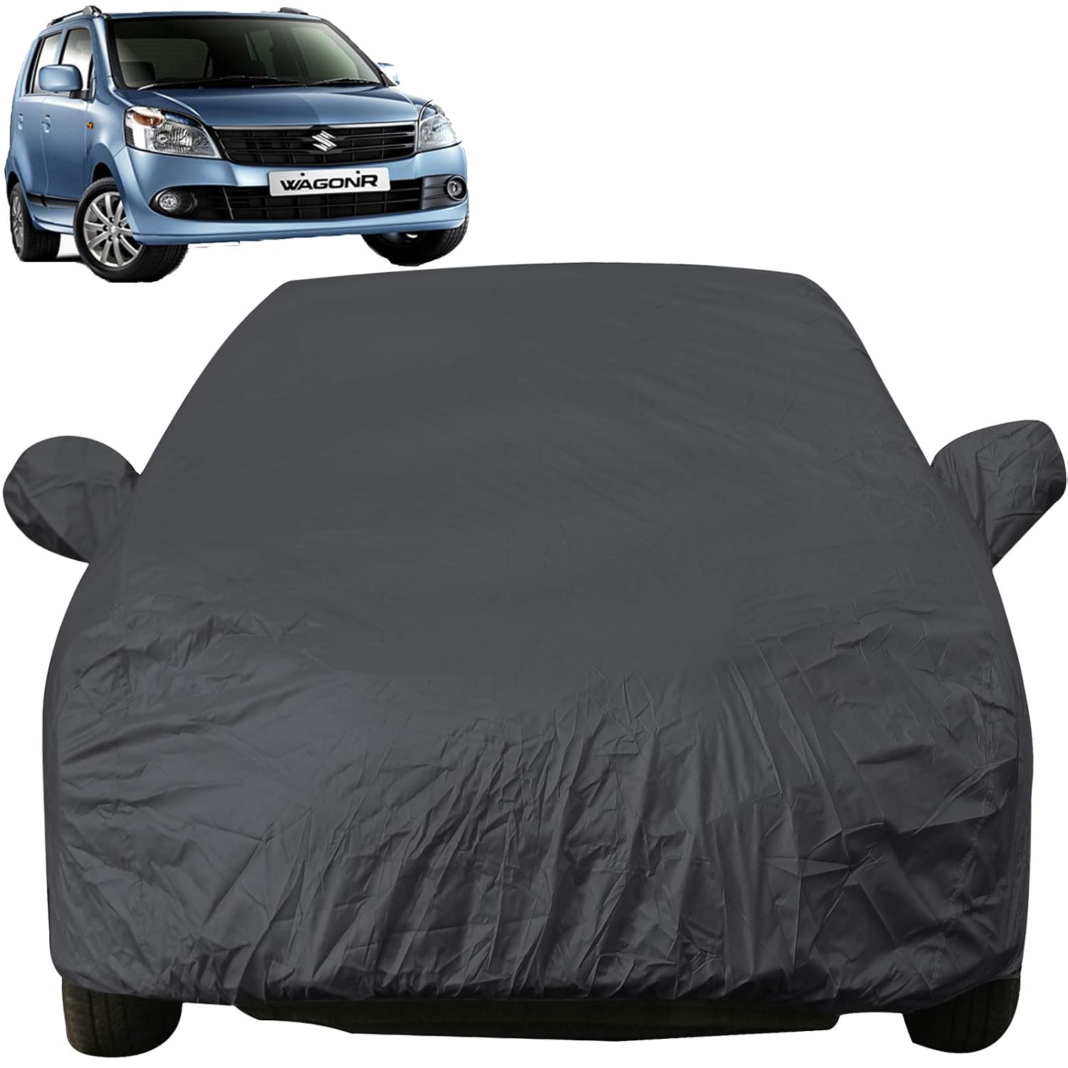 Autofact Car Body Cover with Mirror Pockets Compatible for Maruti Wagon ...