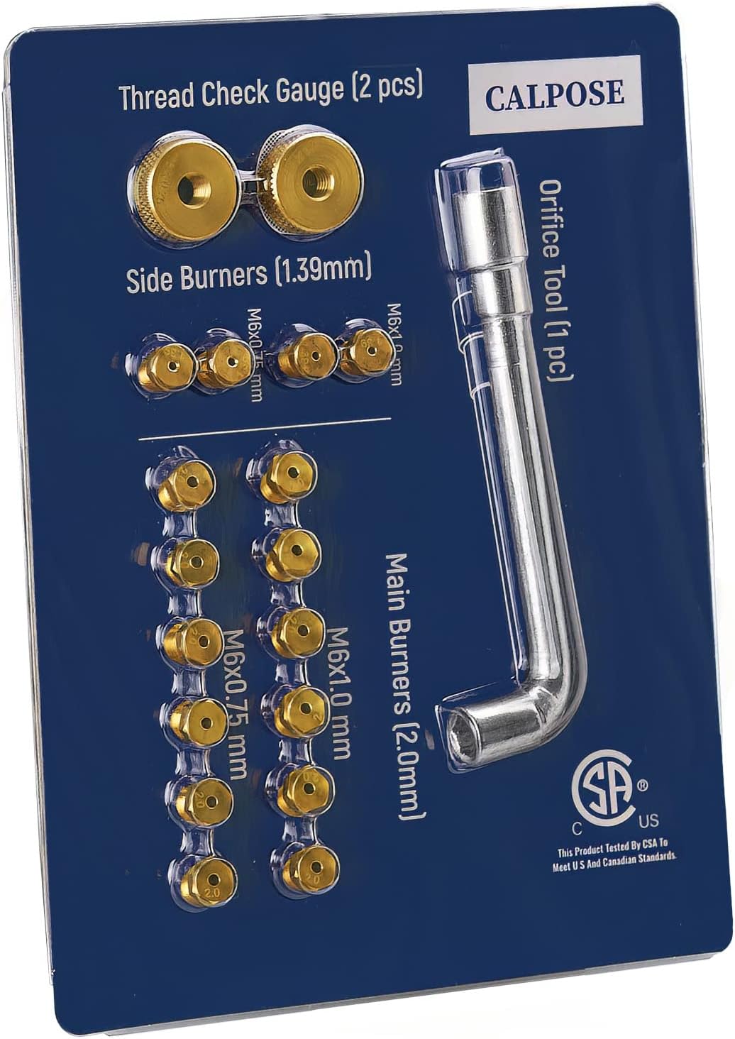 Amazon.com: Natural Gas Orifices Nozzle Conversion Kit, Propane to ...