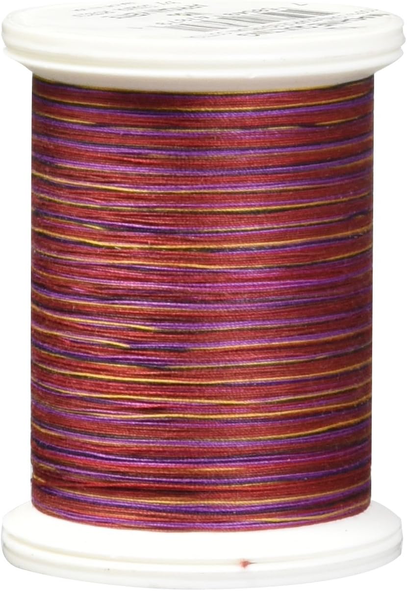 Amazon.com: YLI 24450-02V 3-Ply 40wt T-40 Cotton Quilting Variegated ...