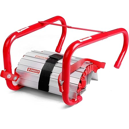 Kidde Fire Escape Ladder, 2-Story Rope Ladder, Extends to 13-Feet, Anti ...