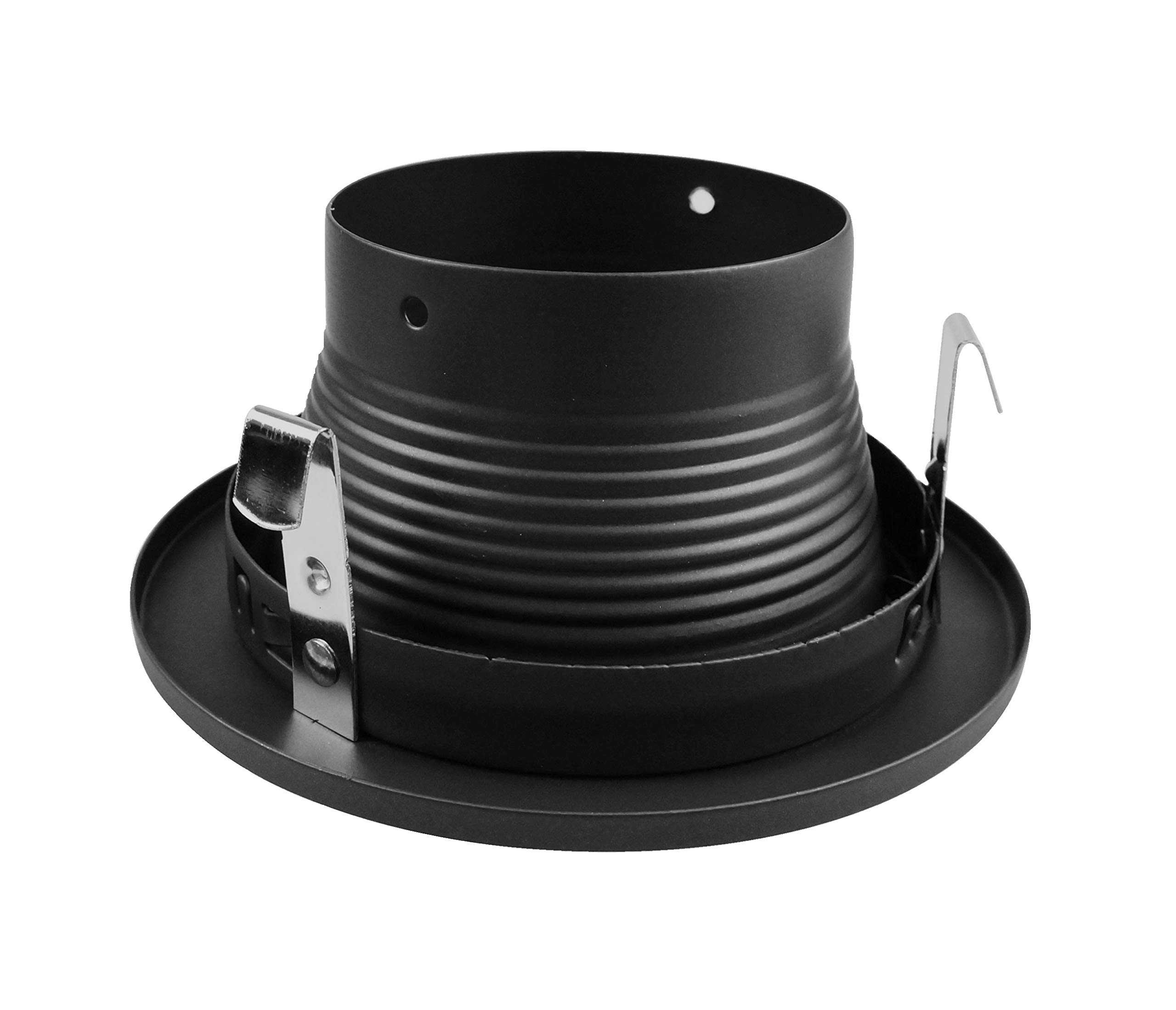 Snapklik.com : NICOR Lighting 4 Inch Black Baffle Trim, For 4 Inch Housings