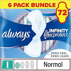 Always Infinity Pads Normal Plus 6x12ct : Amazon.co.uk: Health ...