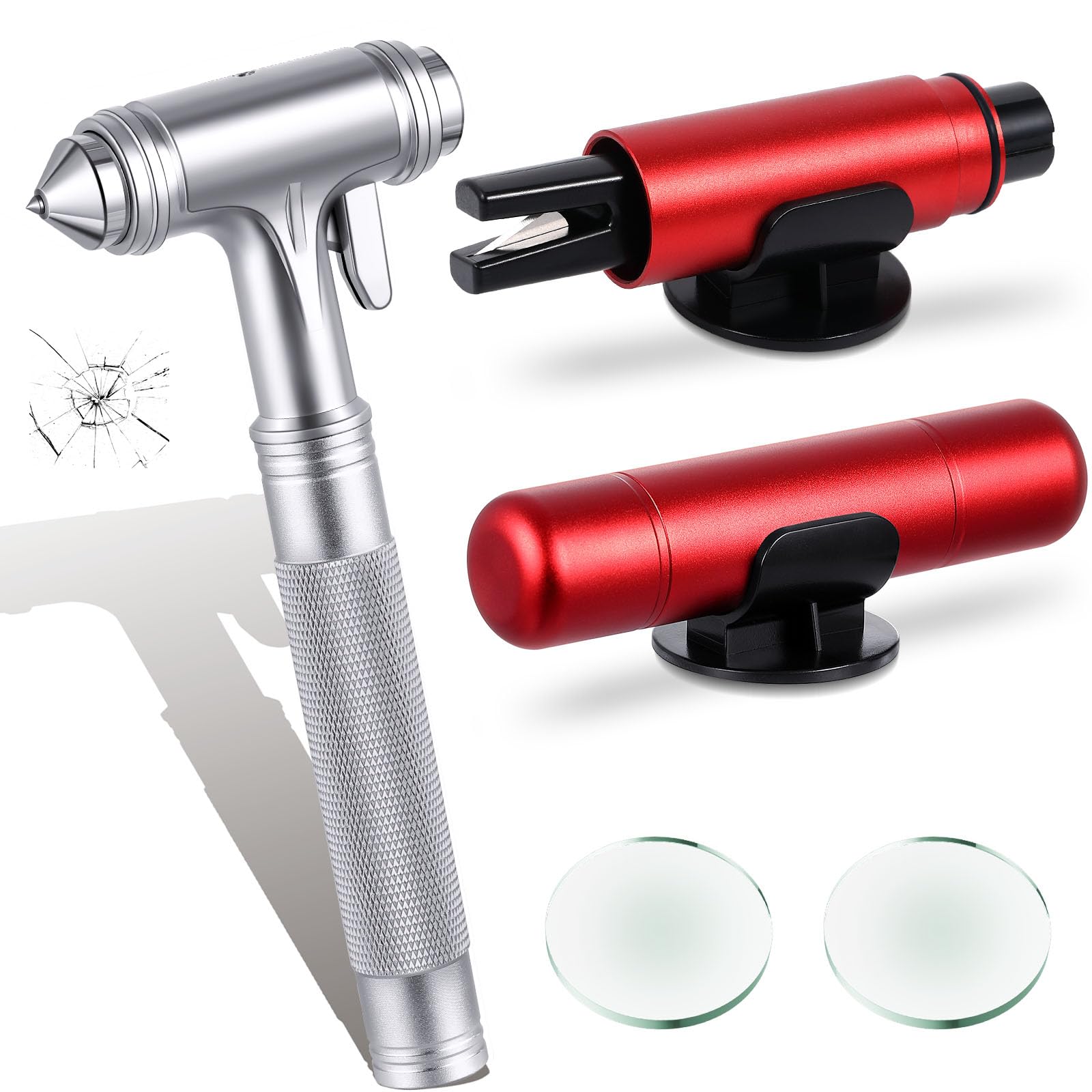 Amazon.com: Lanties 2 Pcs Car Safety Hammer Window Breaker Seatbelt ...