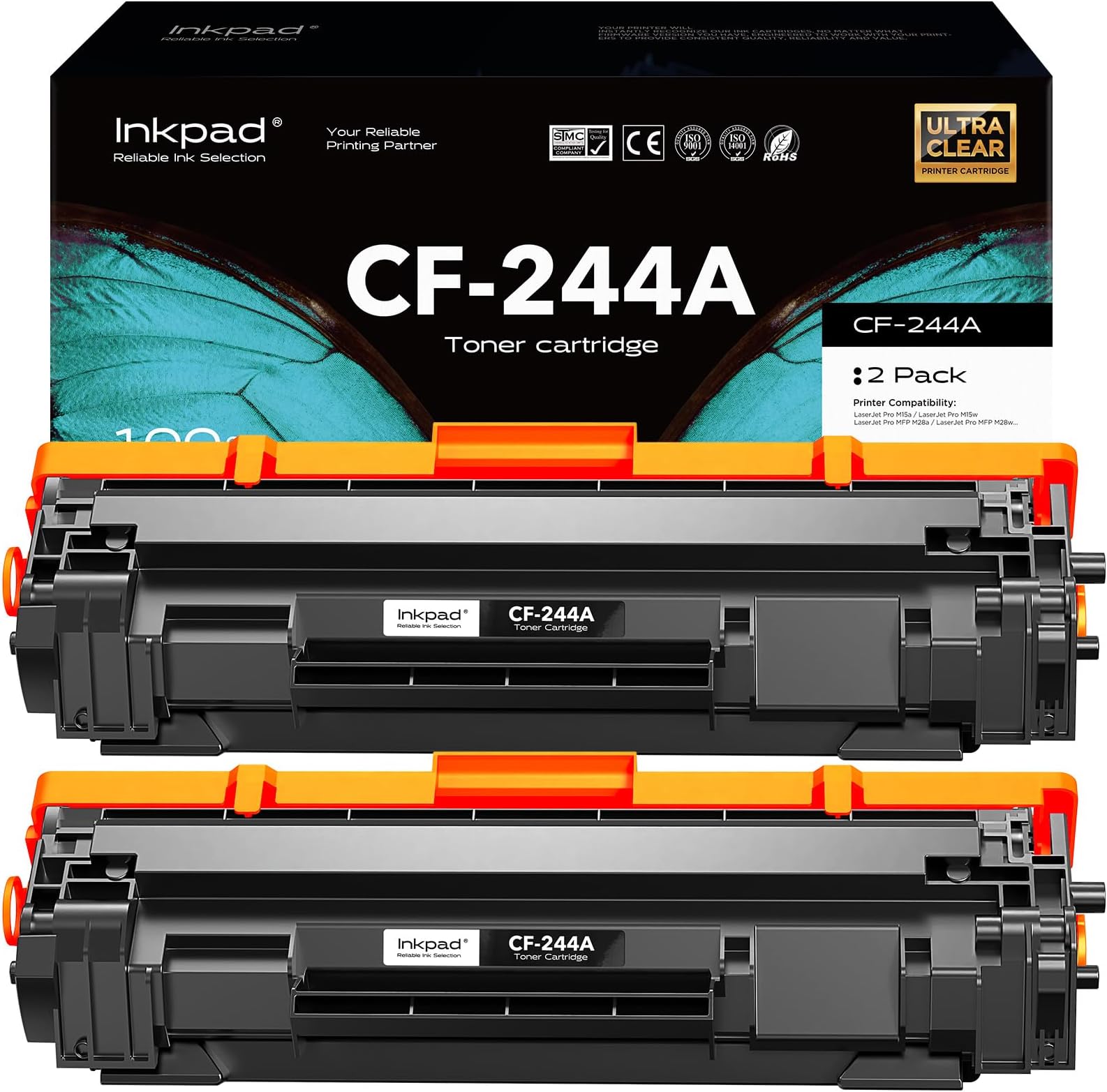 HP 44A CF244A, Cartuccia Toner Originale da 1000 Pagine, Compatibile ...