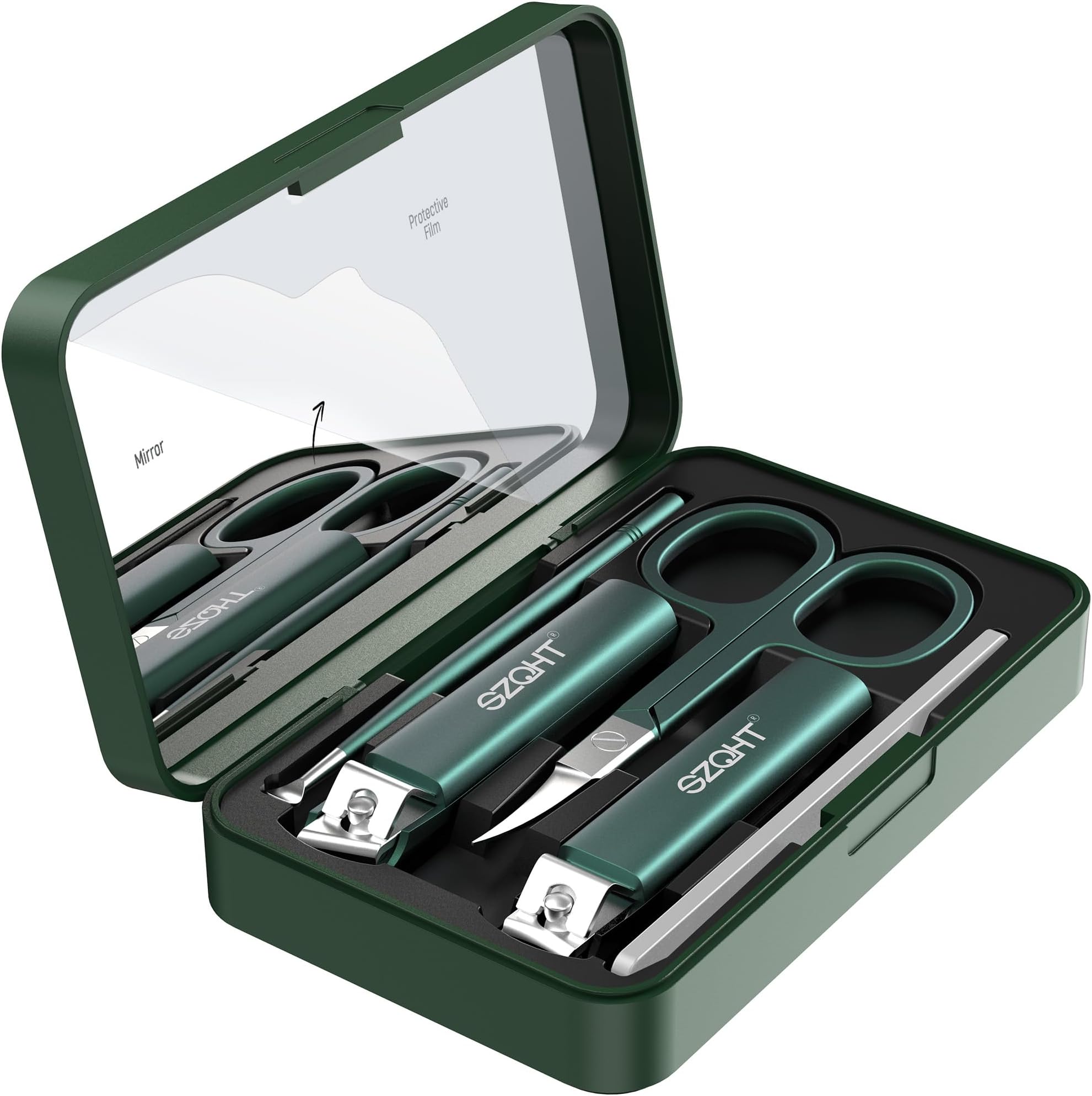 Amazon.com : Nice Nail Clipper Set,5-in-1 Premium Grooming Set:,Nail ...