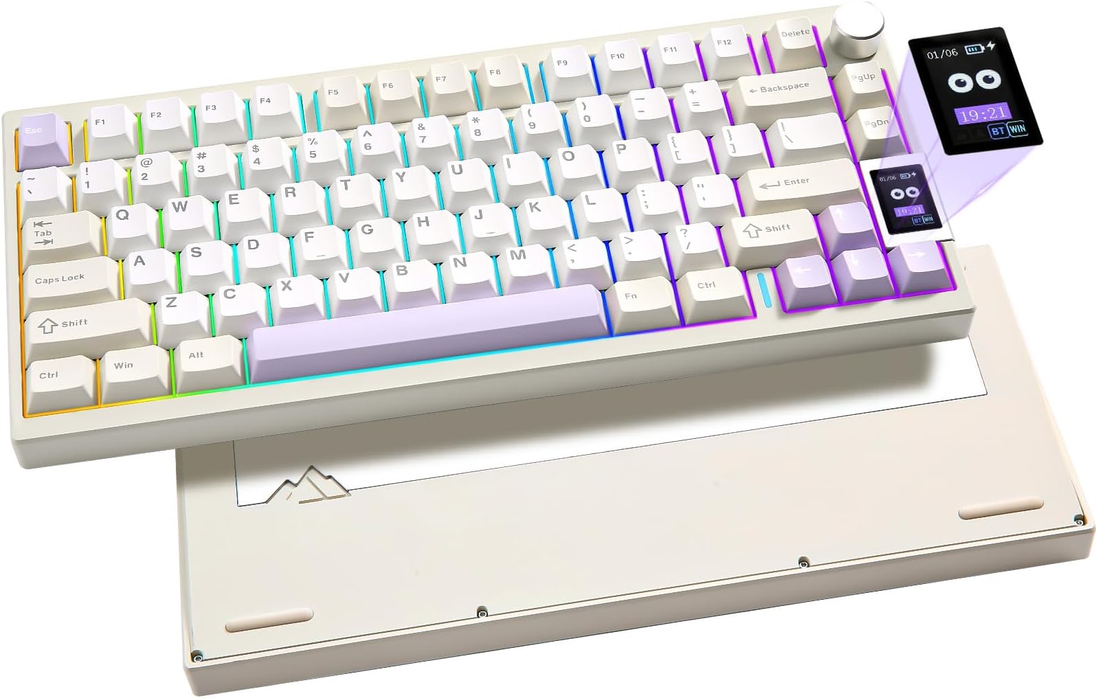 Al80 Wireless Mechanical Keyboard Full Aluminum Cnc Smart Lcd Display ...