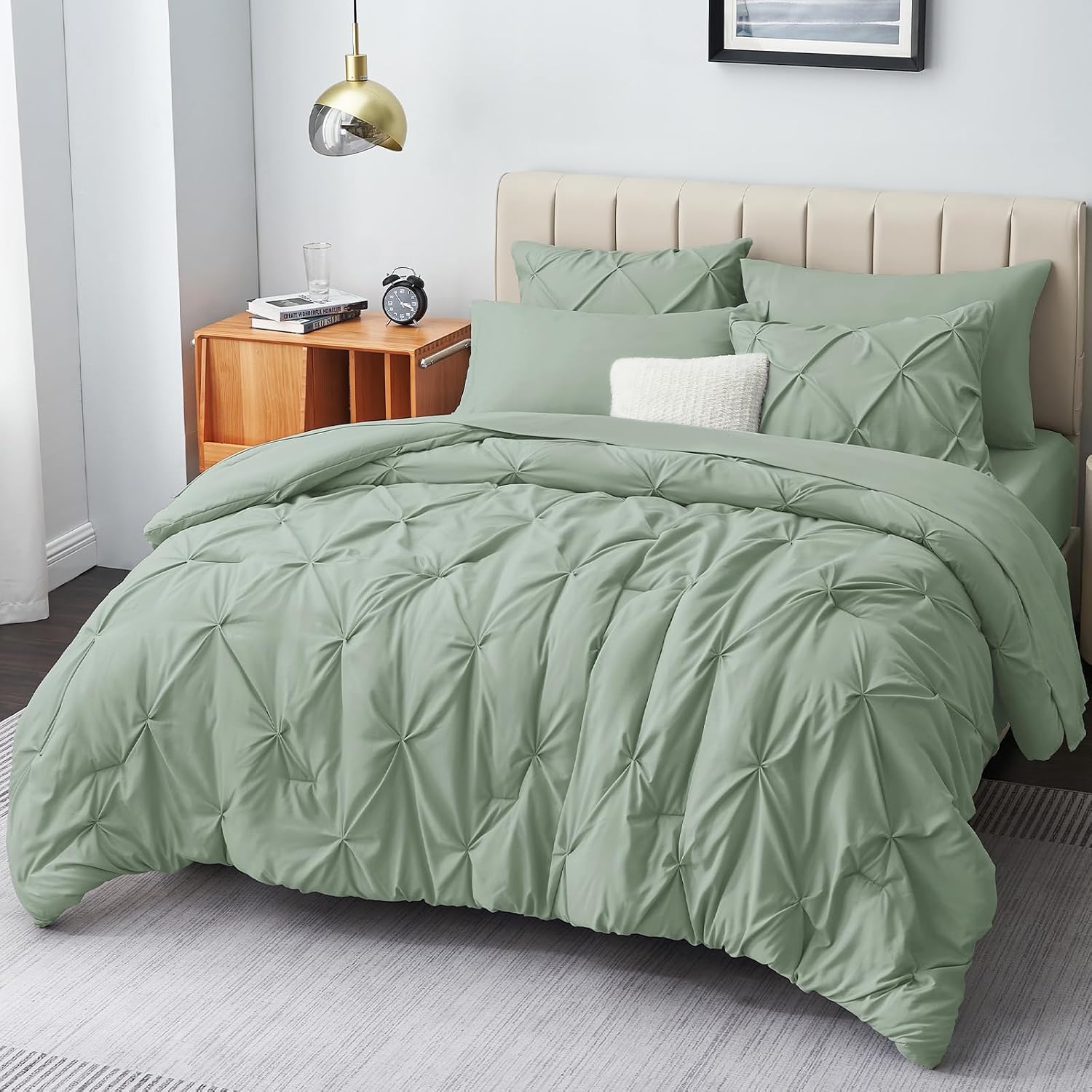 Amazon.com: CozyLux Full Size Comforter Sets - 7 Pieces Comforters Full ...