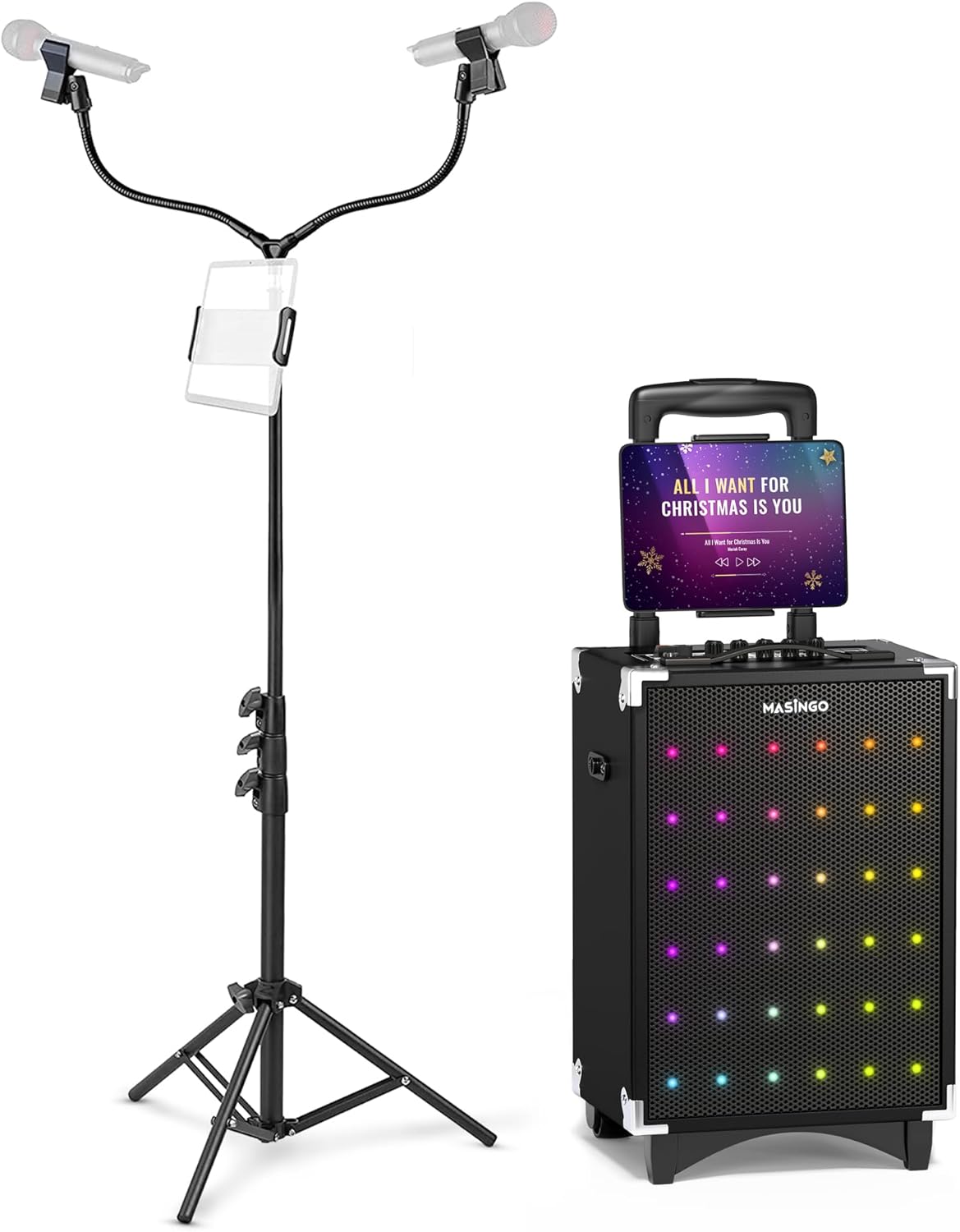 Amazon.com: MASINGO Bundle with Soprano X2 Karaoke Machine (Bluetooth ...