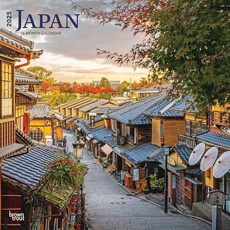 Japan | 2025 12 x 24 Inch Monthly Square Wall Calendar | Plastic-Free ...
