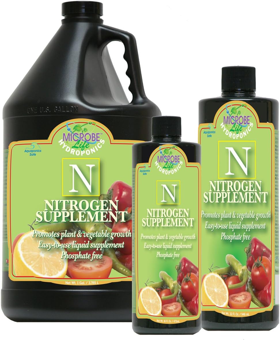 Microbe Life Hydroponics Nitrogen Supplement 16oz : Amazon.co.uk: Garden