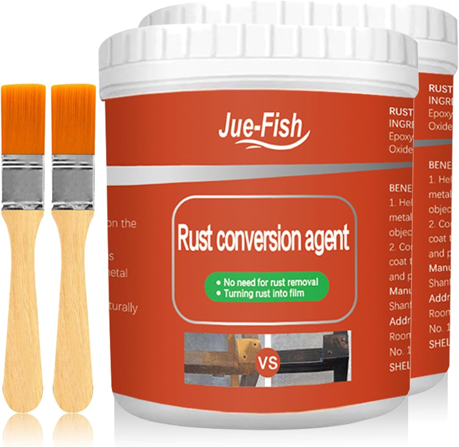 Amazon.co.jp: 【100/300g】多用途防錆剤、Jue-Fish Rust conversion agent 金属サビ取り剤 ...
