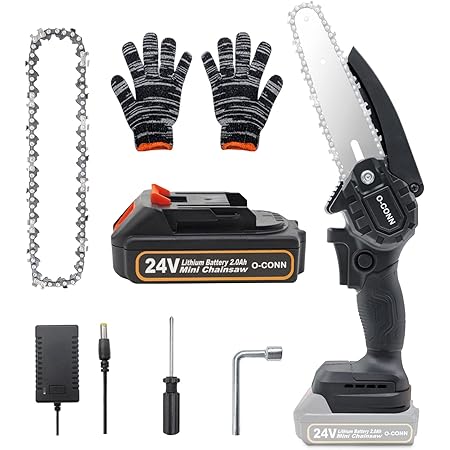 Amazon.com: Mini Chainsaw Cordless 4-Inch Electric Power Chain Saws One ...