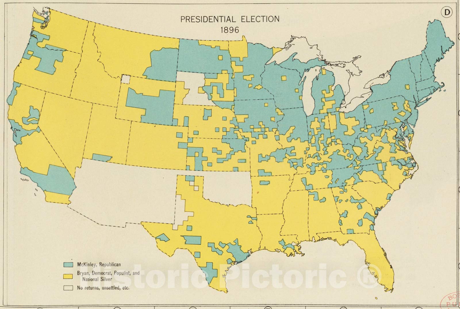 1896 Election Map