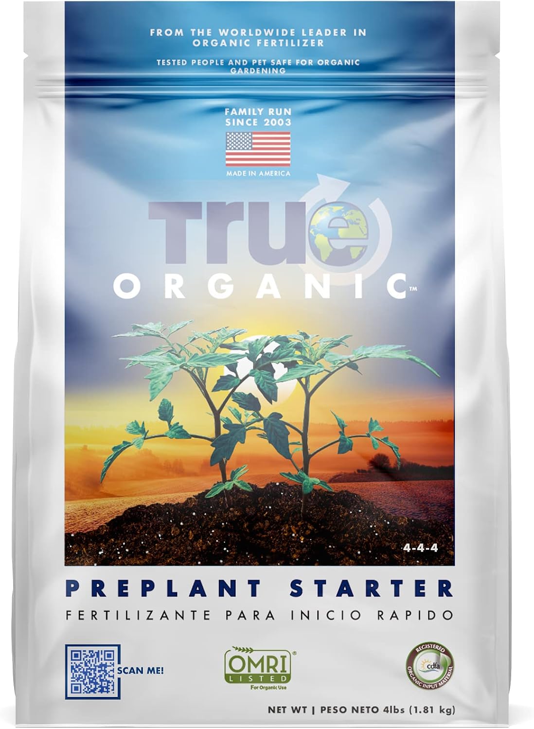 Amazon.com : True Organic Preplant Starter Granular Fertilizer 4 lbs ...