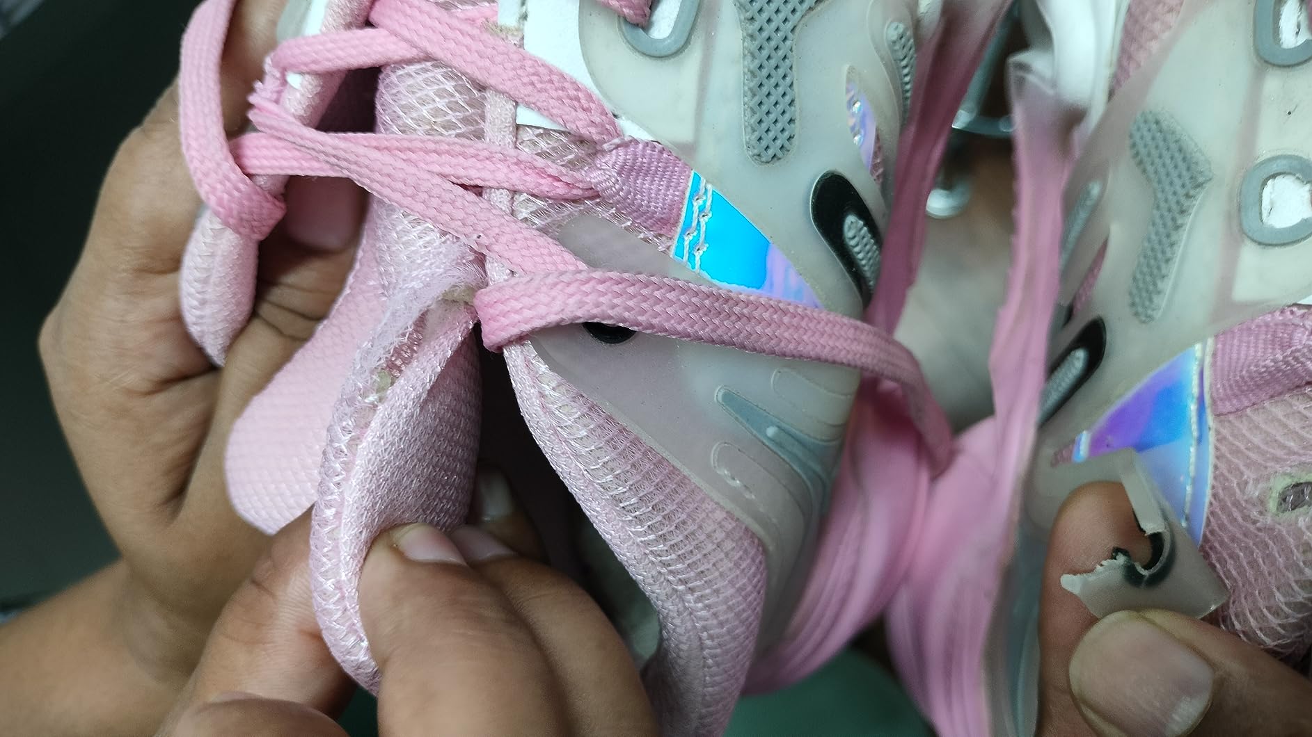 Buy OZJI Girl Casual Multi Purpose Silicon Sticker Sports Sneaker (Pink ...