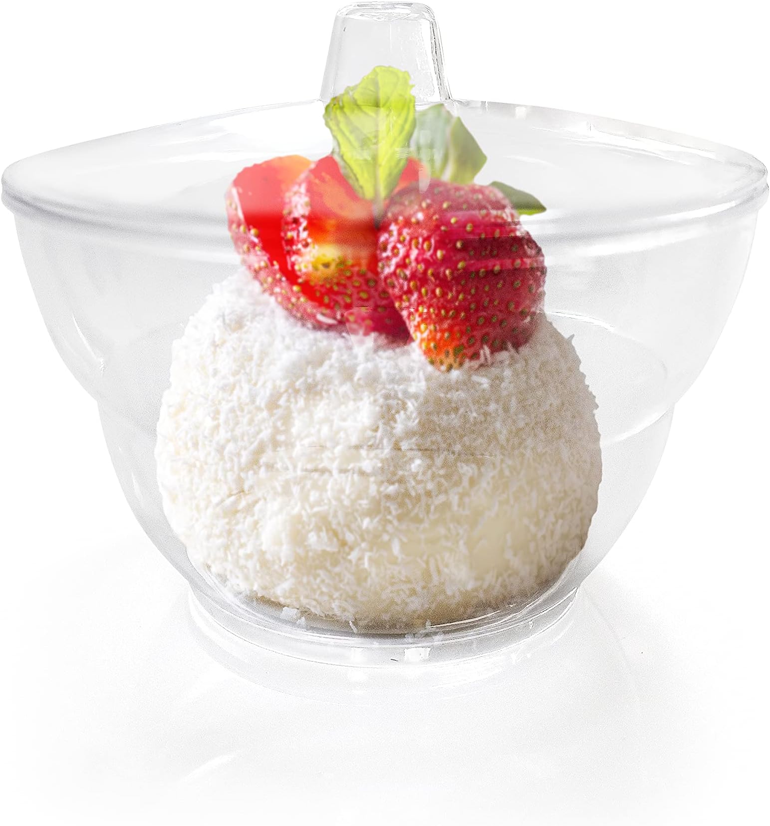 Amazon.com | Merkaunis 50pcs Plastic Dessert Bowl, 3oz, Clear ...