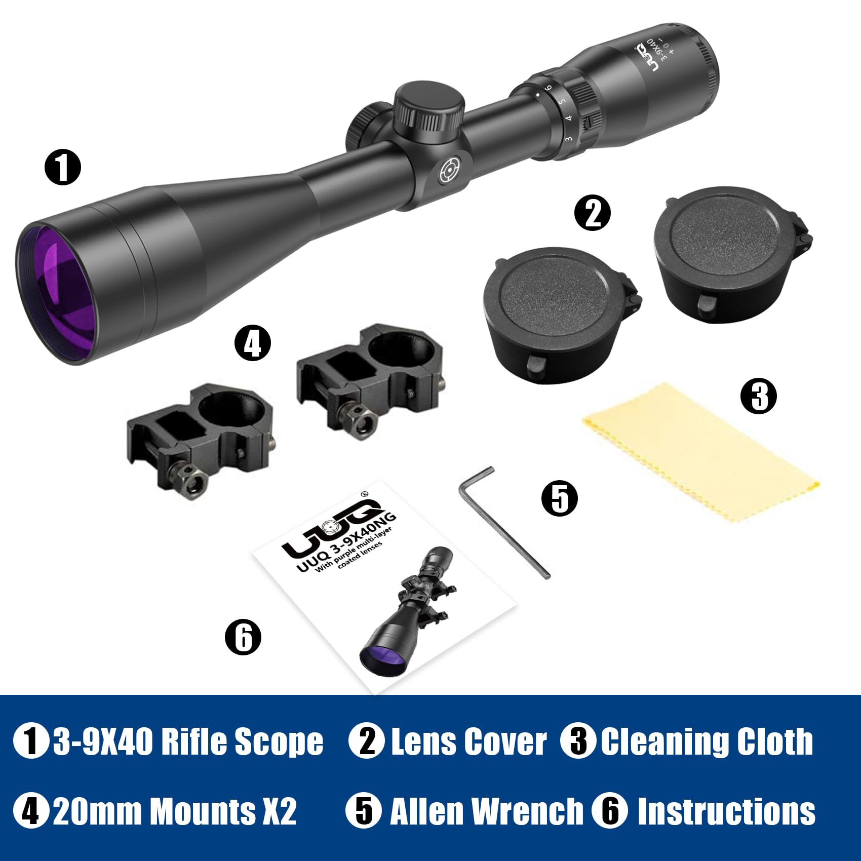 Snapklik.com : UUQ 3-940 Rifle Scope
