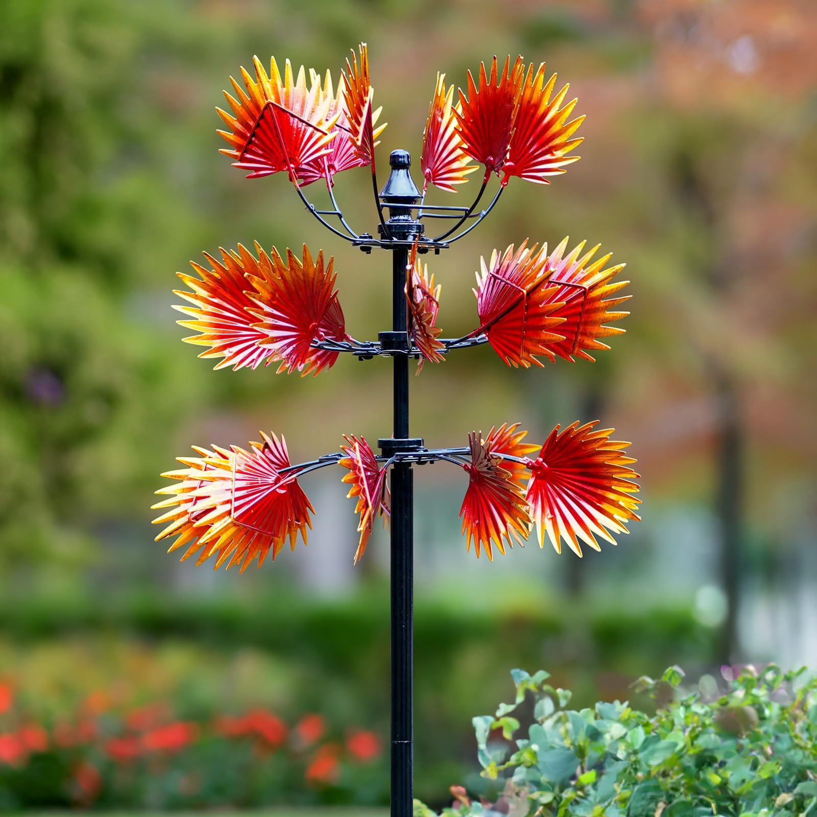 Amazon.com: Lariander Wind Spinners Outdoor for Yard and Garden, Metal ...