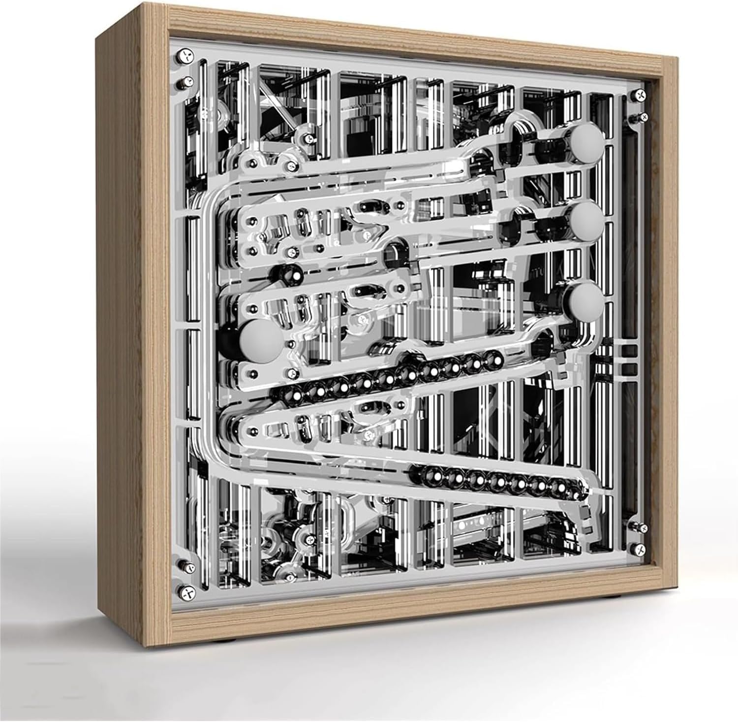 Amazon.com: 8 Inch Rolling Ball Timer, Desktop Mechanical Clock, Wood ...