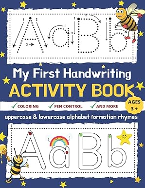 My First Handwriting Activity Book: Uppercase & Lowercase Alphabet ...