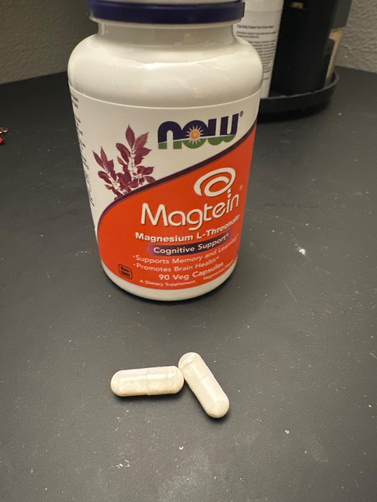 Amazon.com: NOW Supplements, Magtein™ 含專利鎂(Mg),認知支持*,90 粒素食膠囊 : 健康與家庭