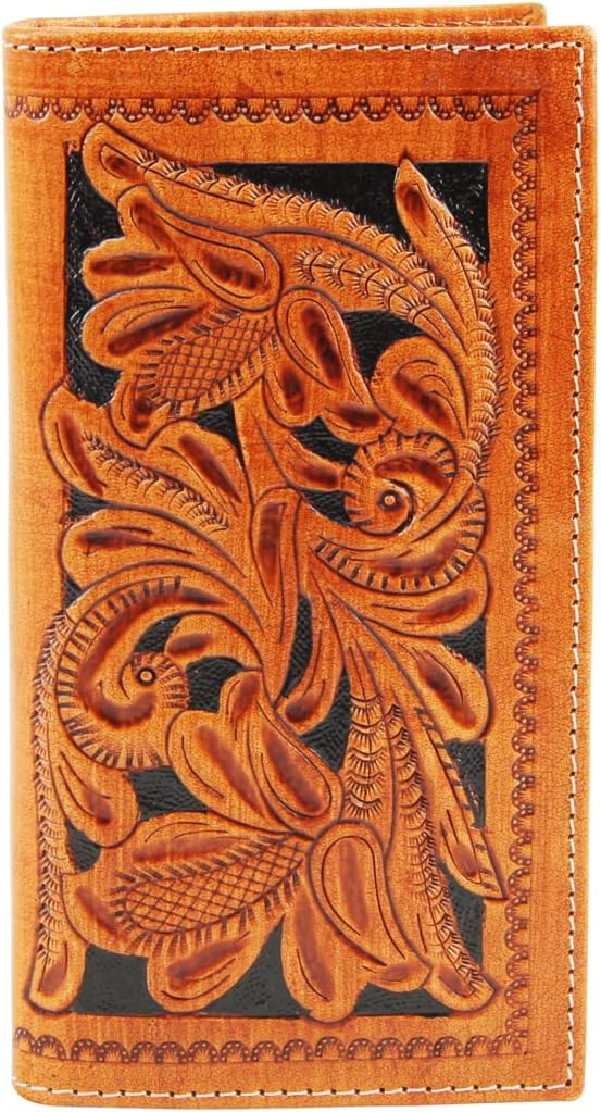 Amazon.com: American Bison Arrigo Floral Design RFID Rodeo Wallet for ...