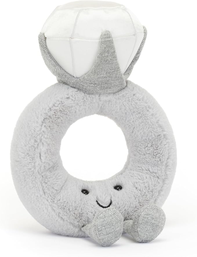 Amazon.com: Jellycat Amuseables Diamond Ring Stuffed Toy, 8 inches ...