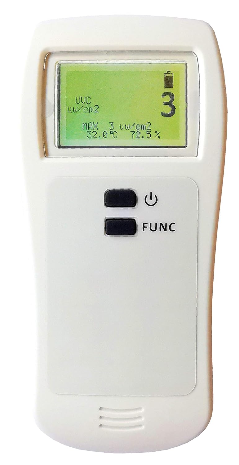 UVC Light Meter UVC Ultraviolet Power Meter for 254nm Lamp, 220-280 nm ...