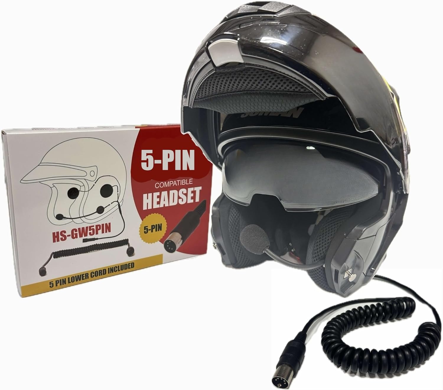 Amazon.com: Soman 965 Modular Helmet for Honda Goldwing 5-Pin Audio ...