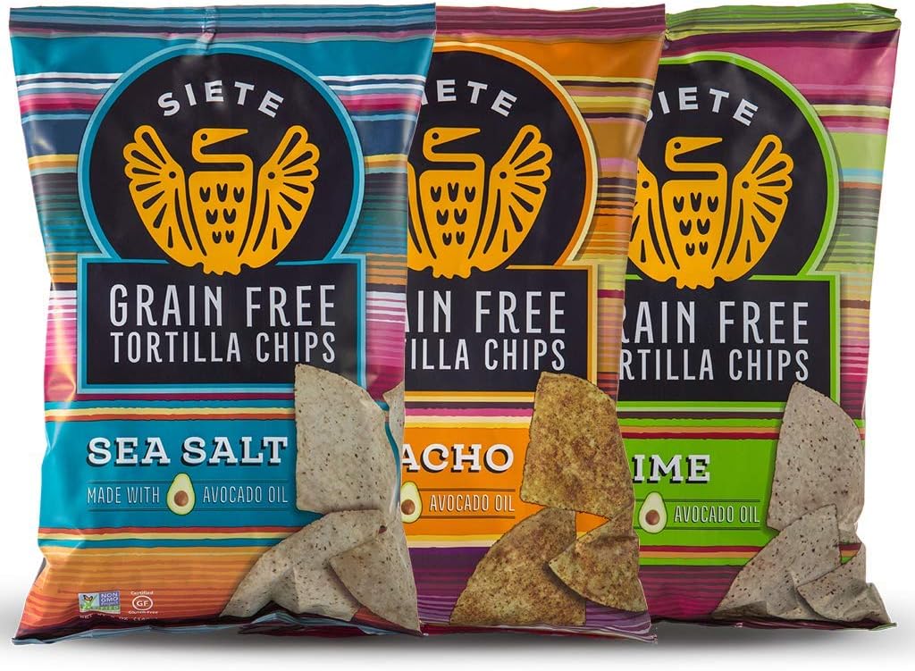 Amazon.com: Siete Tortilla Chips | Grain free | Gluten Free Chips ...