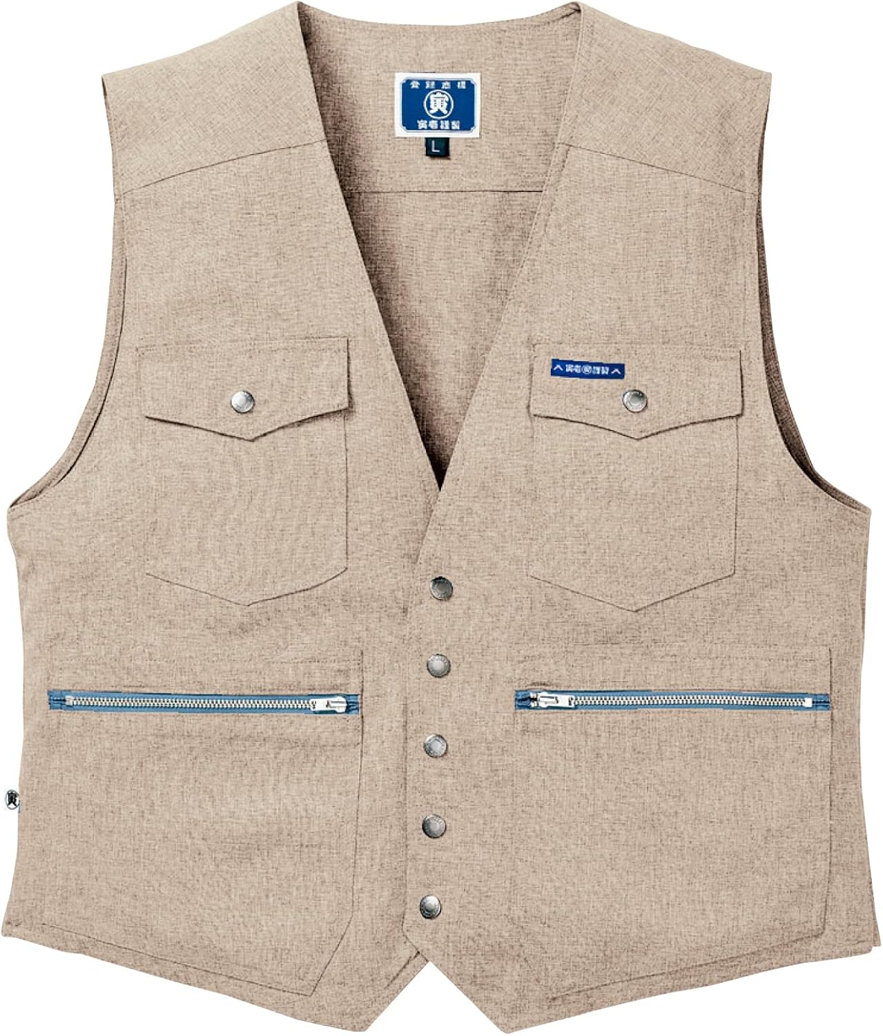 Amazon.co.jp: 寅壱 ベスト 8021-611 春 夏 TORA 寅一 作業着 作業服 鳶服 頑丈 かっこいい おしゃれ プロユニステッカー付 : ファッション