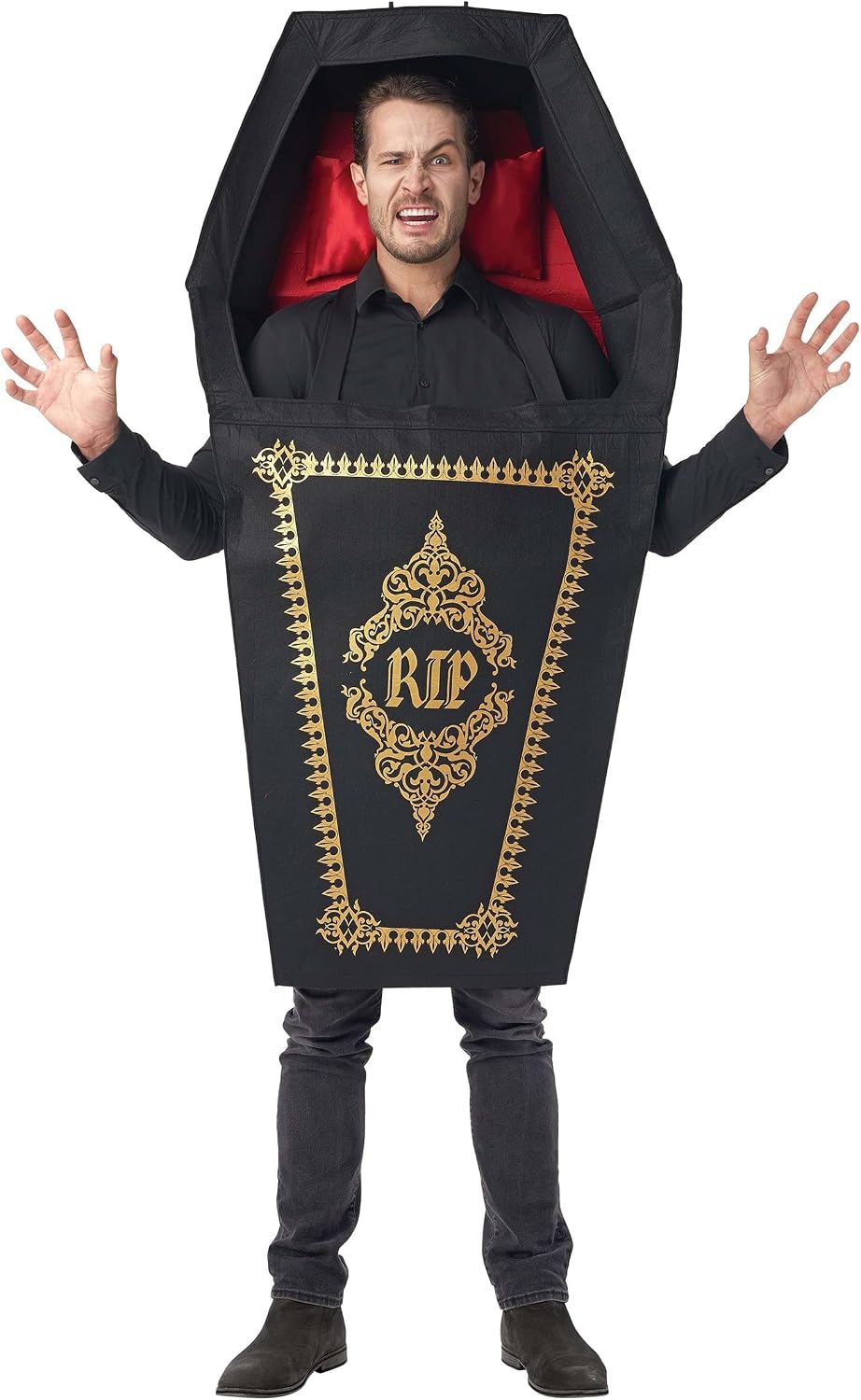 Amazon.com: Seasons Vampire Casket Adult Costume Standard : Clothing ...
