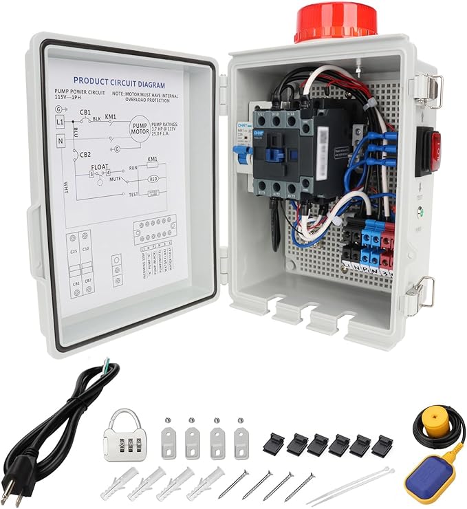 Upgraded Septic Control Panel with Septic Alarm, Pump Circuit Breaker ...