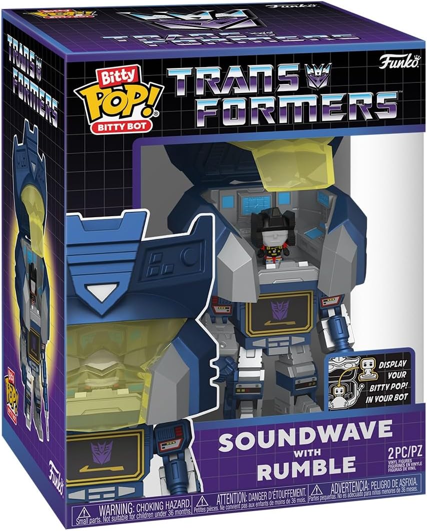 Funko Pop! Bitty Bots: Transformers - Soundwave with Rumble : Amazon.ca ...