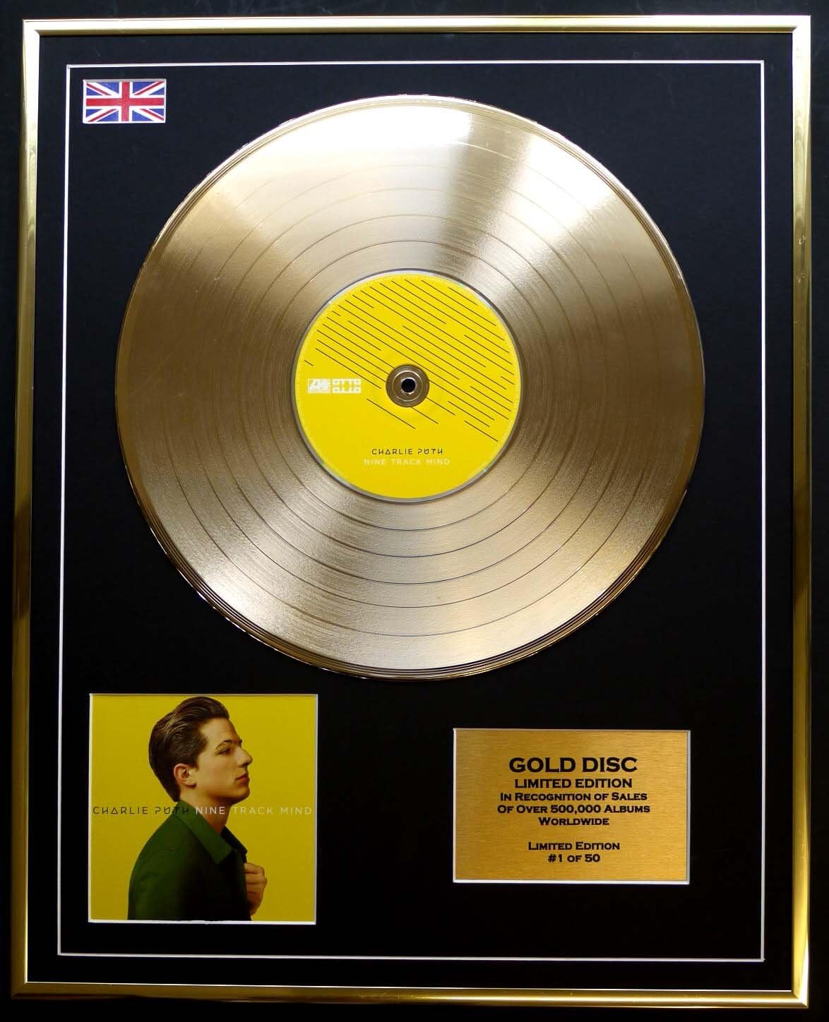 CHARLIE PUTH/Cd Gold Disc Record Limited Edition/NINE TRACK MIND ...