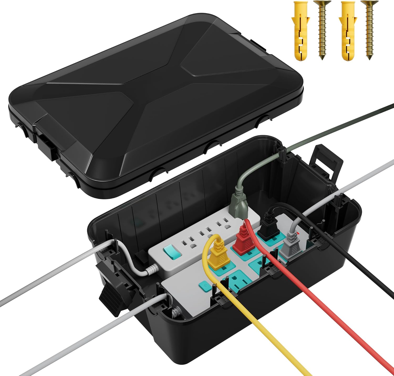 Joinfworld Outdoor Electrical Connection Box Waterproof Extension Cord ...