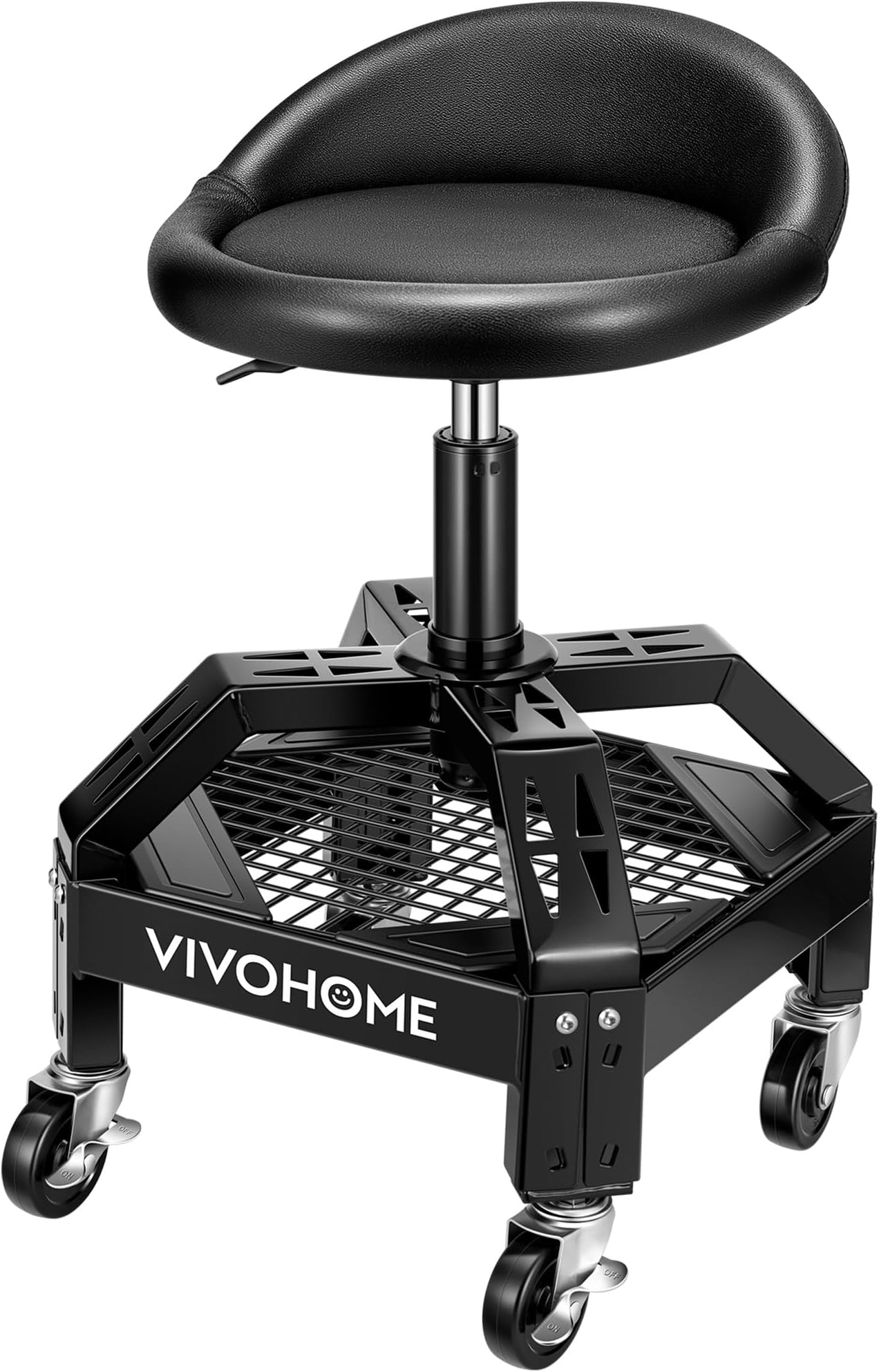 Amazon.com: DEWALT Heavy-Duty Metal Rolling Stool for Shop or Garage ...