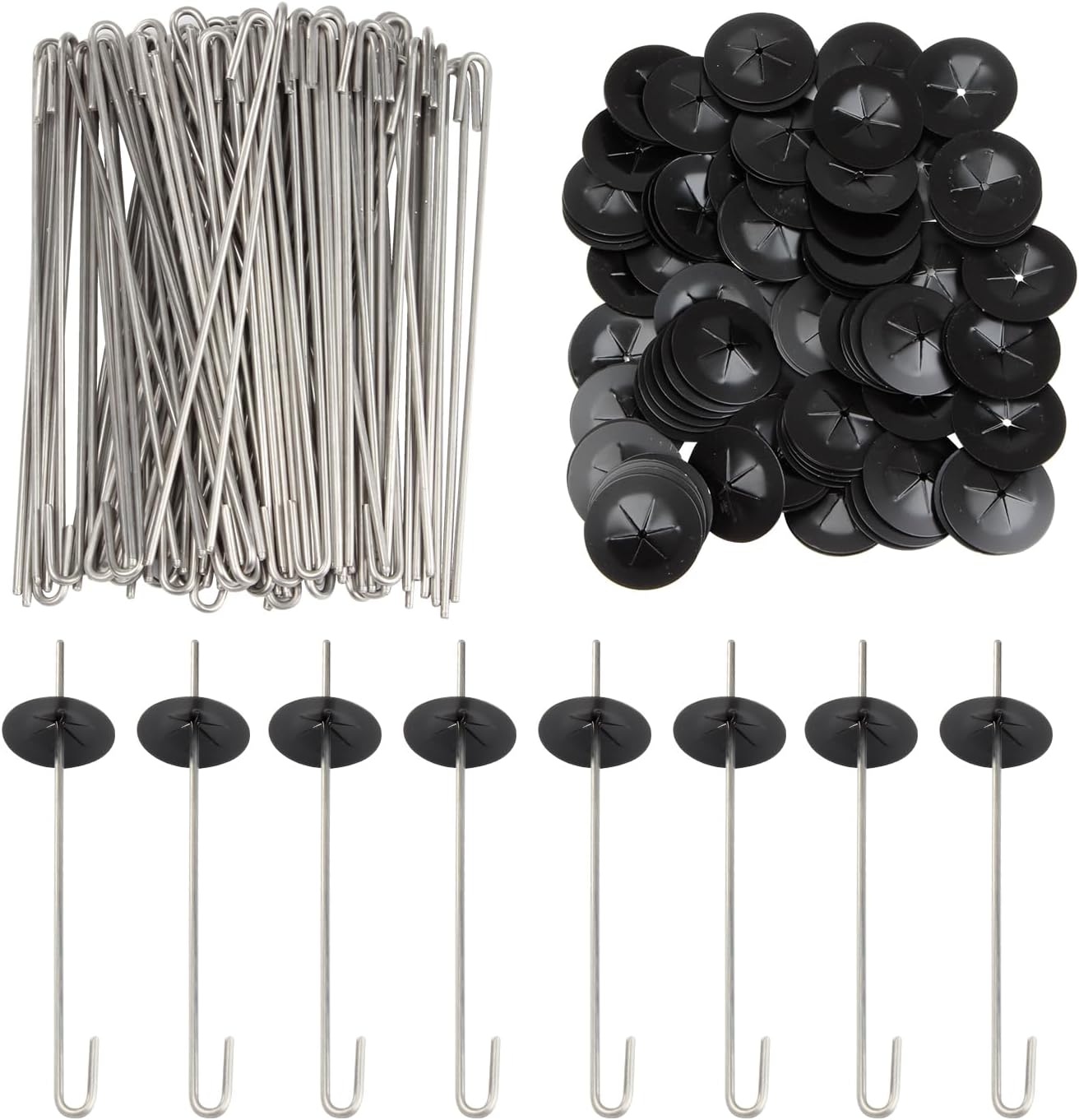 Amazon.com: KVMORZE Solar Panel Clips, 100 Sets, Stainless Steel ...