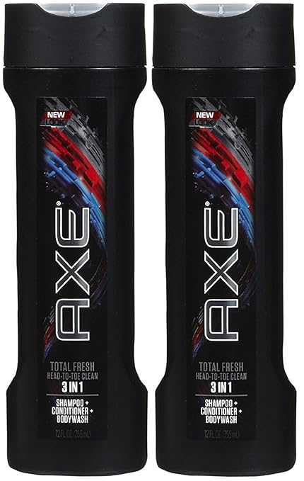 Amazon.com: Axe 3-in-1 Shampoo + Conditioner + Bodywash, Total Fresh ...