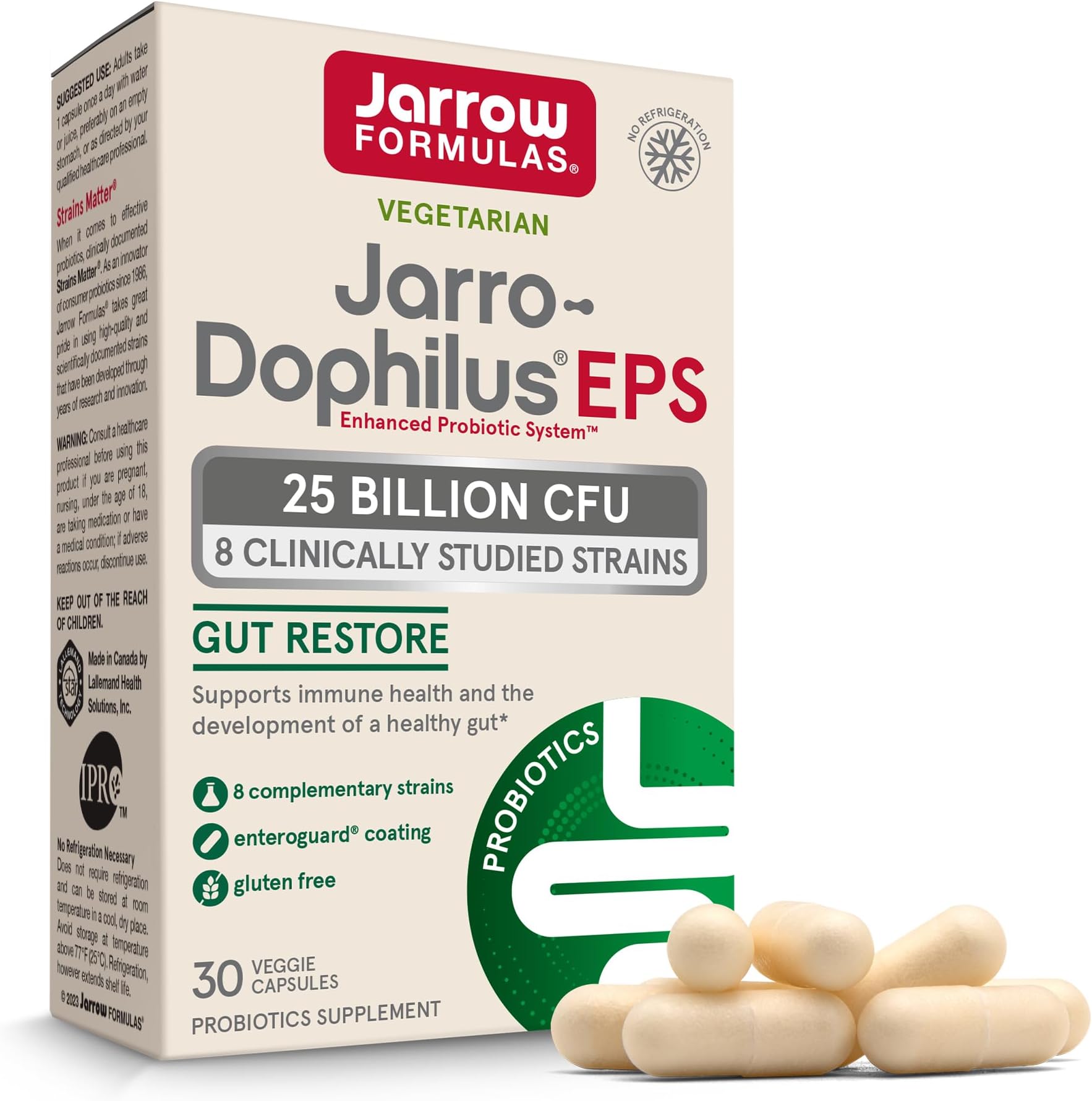 Amazon.com: Jarrow Formulas Jarro-Dophilus EPS Probiotics 25 Billion ...