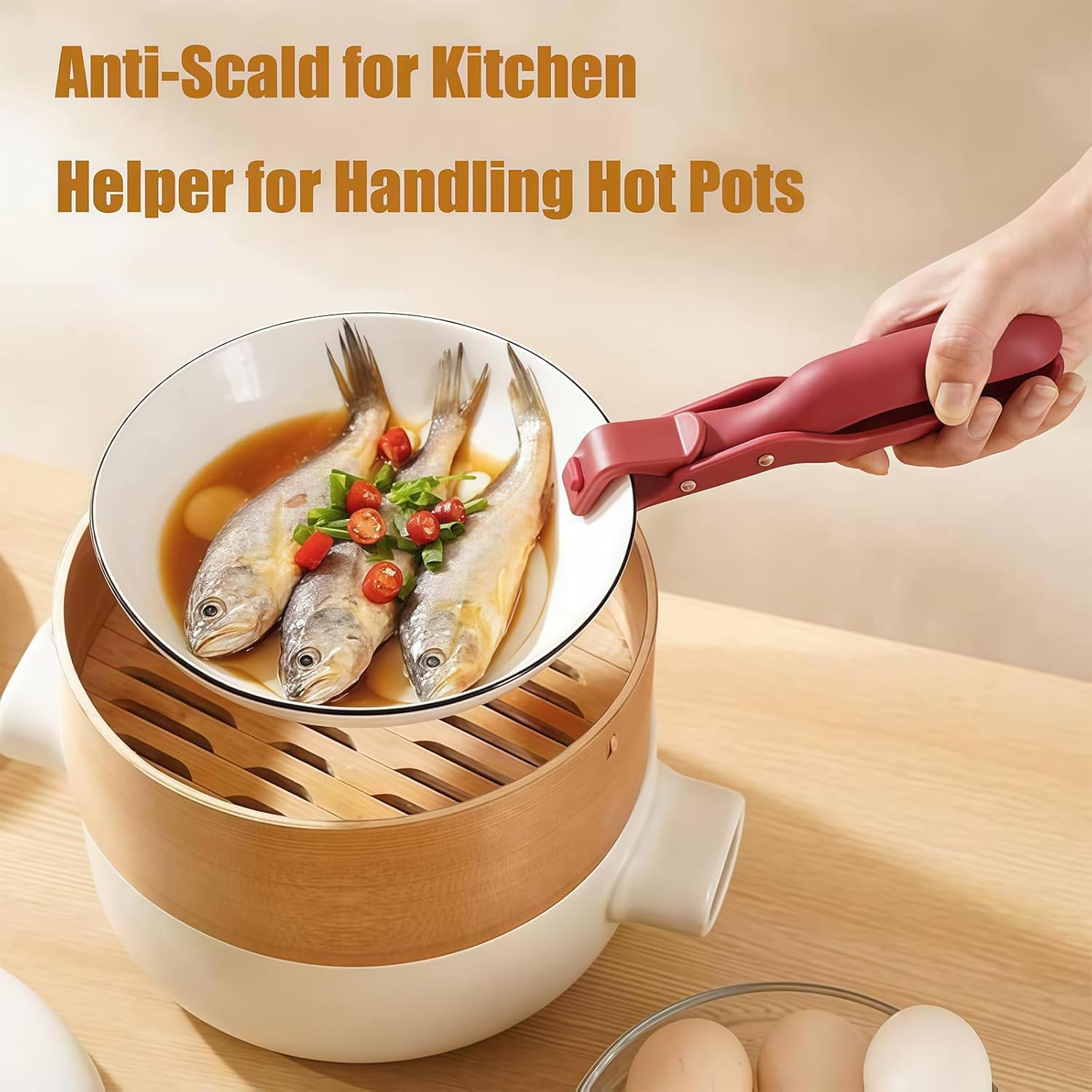 Snapklik.com : Hot Plate Gripper Tongs, Hot Plate Gripper, Anti Scald ...