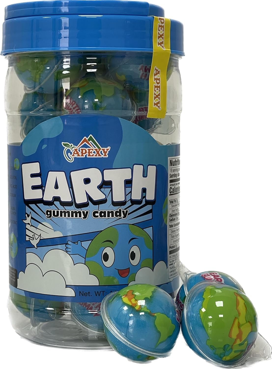 Amazon.com : Apexy Planets Gummy Candy with Fruity Liquid Center Fat ...
