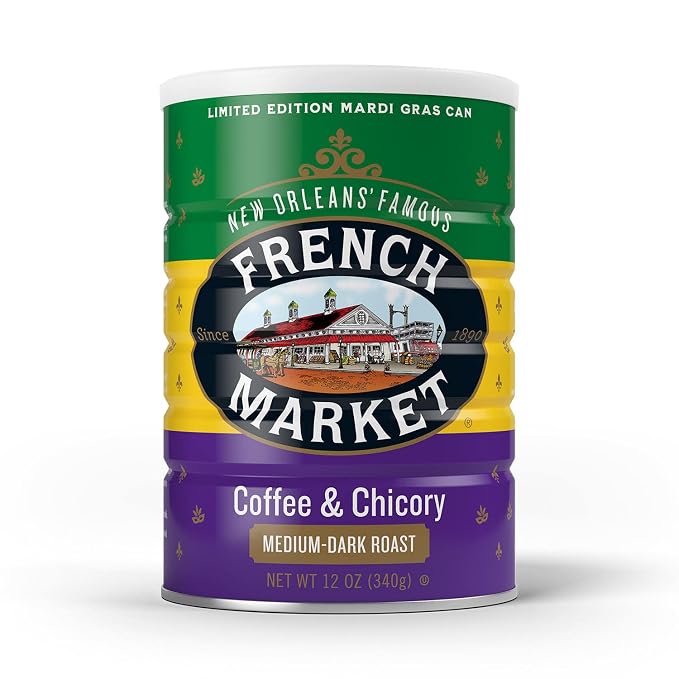 Amazon.com: French Market Coffee & Chicory Medium-Dark Roast Ground ...