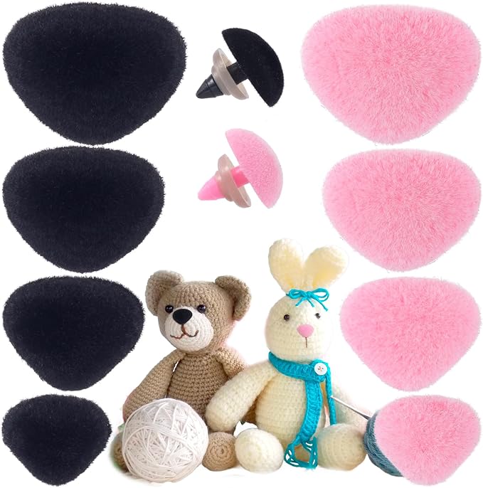 Amazon.com: CustomyLife 32pcs Craft Noses for Amigurumi, 11/15/17/18mm ...