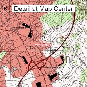 Amazon.com : USGS Topographic Quadrangle Map - York, Pennsylvania ...