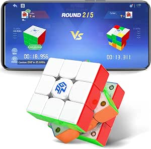 Amazon.com: GAN 356 i Carry Stickerless Cube, GAN Smart Cube 3x3 Speed ...
