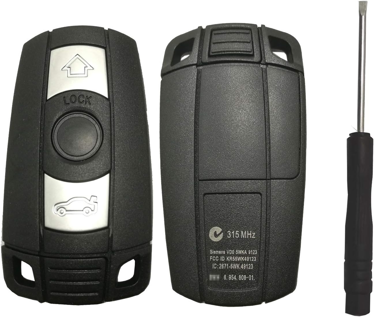 Amazon.com: Key Fob Case Shell Fit for BMW 1 3 5 6 7 Series E90 E92 E93 ...