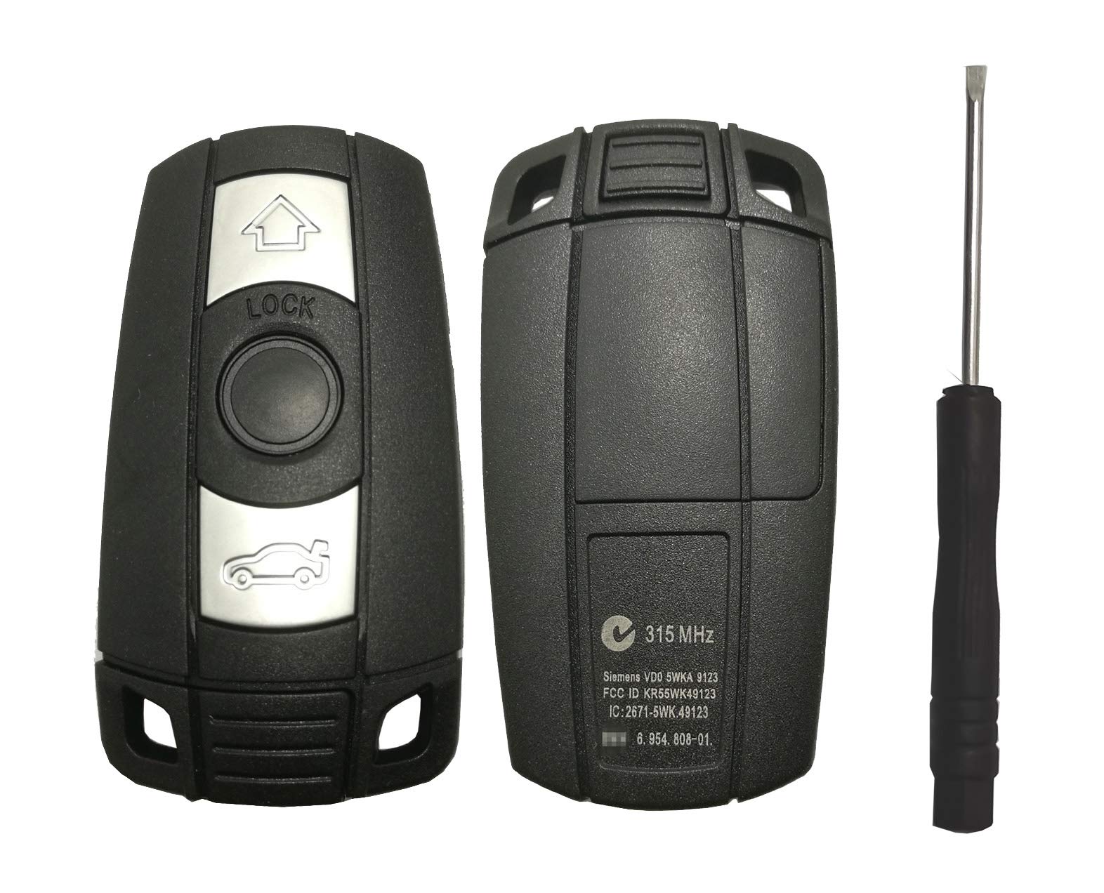 Amazon.com: Key Fob Case Shell Fit for BMW 1 3 5 6 7 Series E90 E92 E93 ...