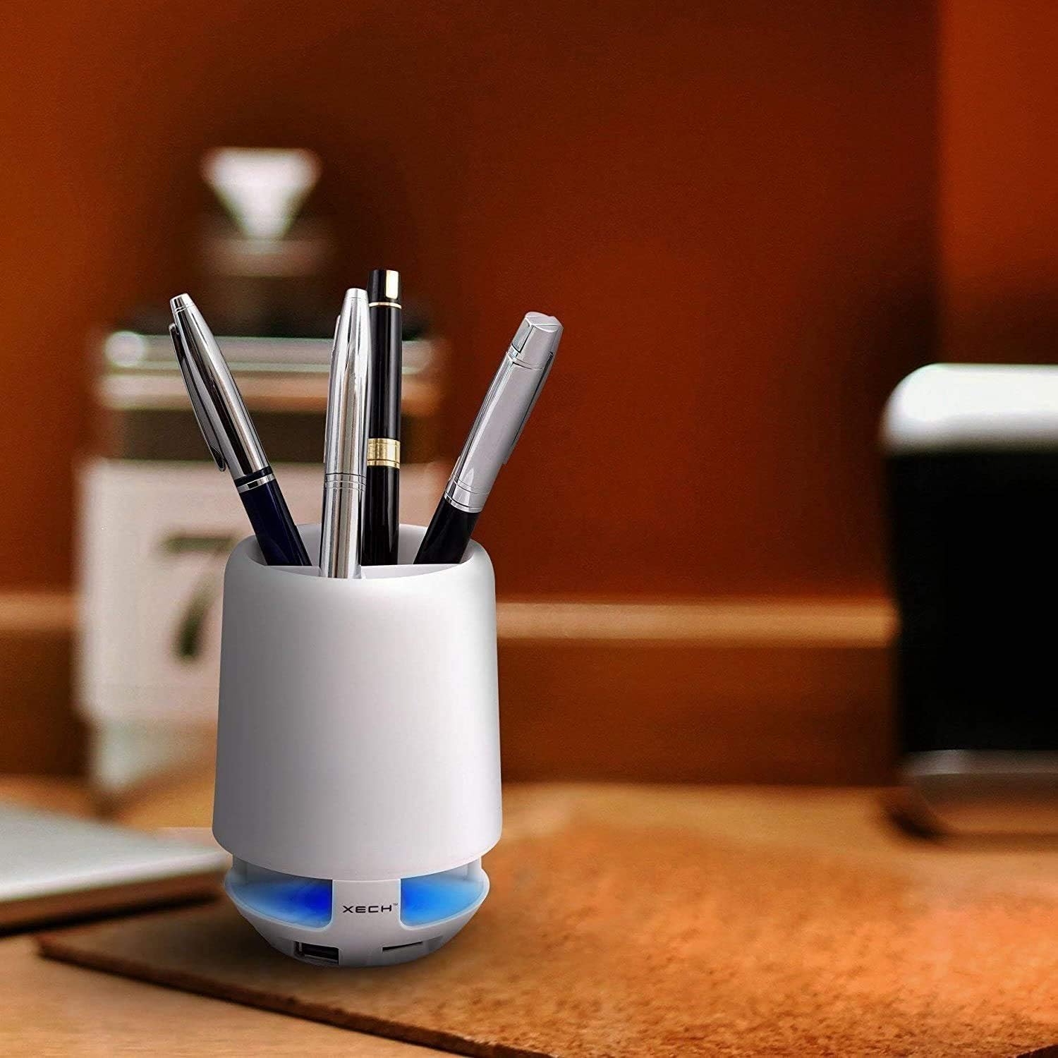 TrueVybes Multifunctional Pen Holder with Bluetooth Speaker - 5W ...