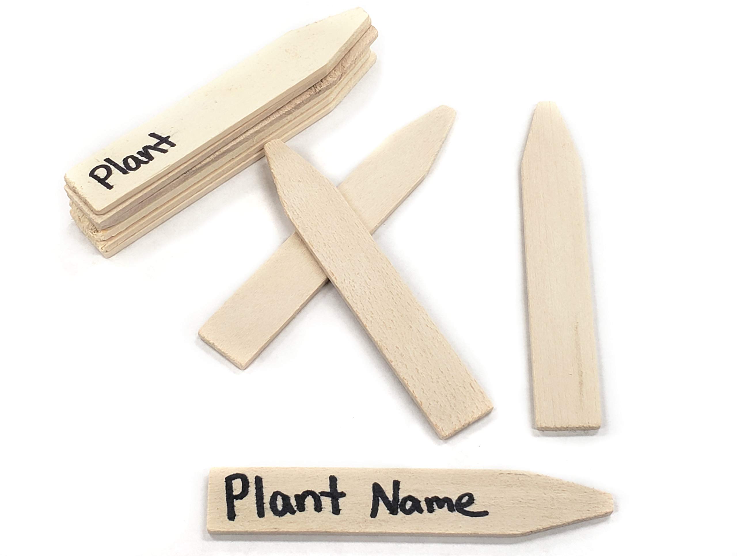 Amazon.com: 4" inch Wood, Planted Pot Labels (Packs of 100, 500, or ...